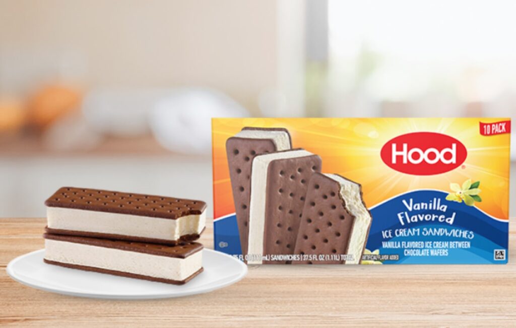 Hood Ice Cream Sandwiches Vanilla - Super Star Ice Cream